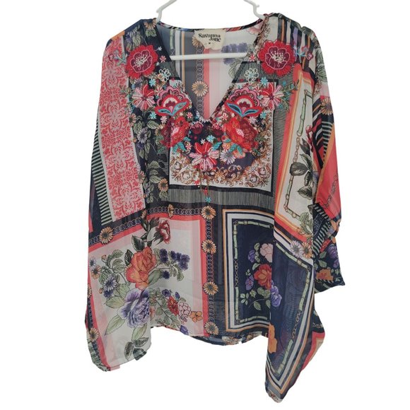 Savanna Jane | Tops | Savanna Jane Size Medium Womens Top Boho Hippie ...